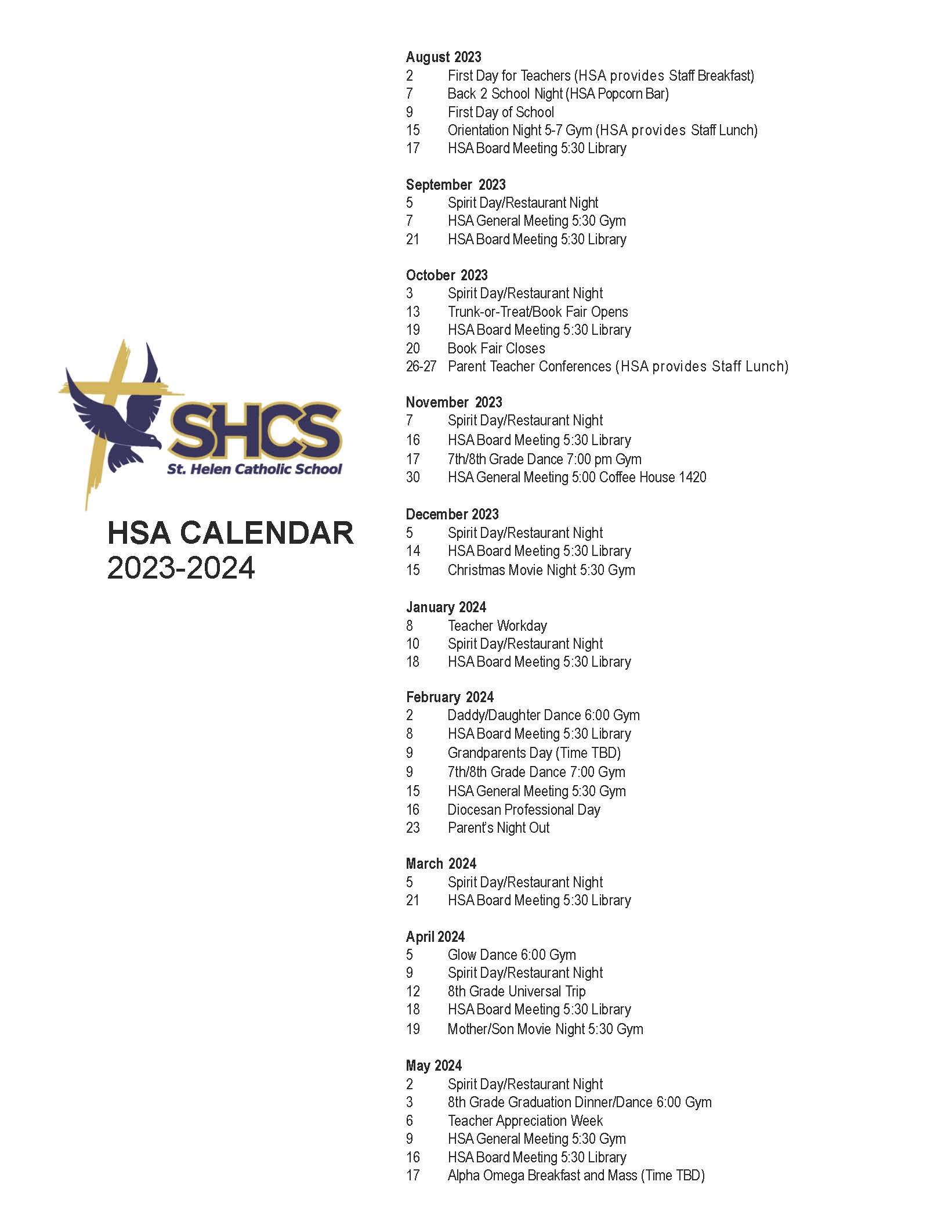 HSA - St. Helen Catholic School